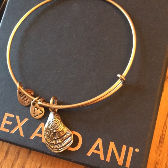 Alex and Ani | Jewelry | Alex Ani Vintage Mussel Charm Bangle | Poshmark